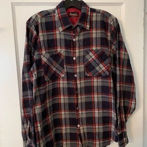 Rugged | Shirts | Vintage Rugged Thermal Plaid Flannel Sz M | Poshmark